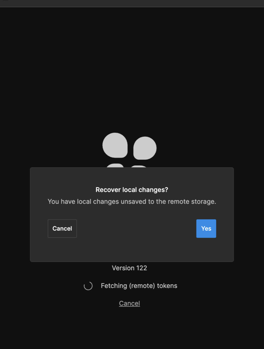 When using JSONbin you always get the message to recover local changes · Issue #1360 · tokens ...