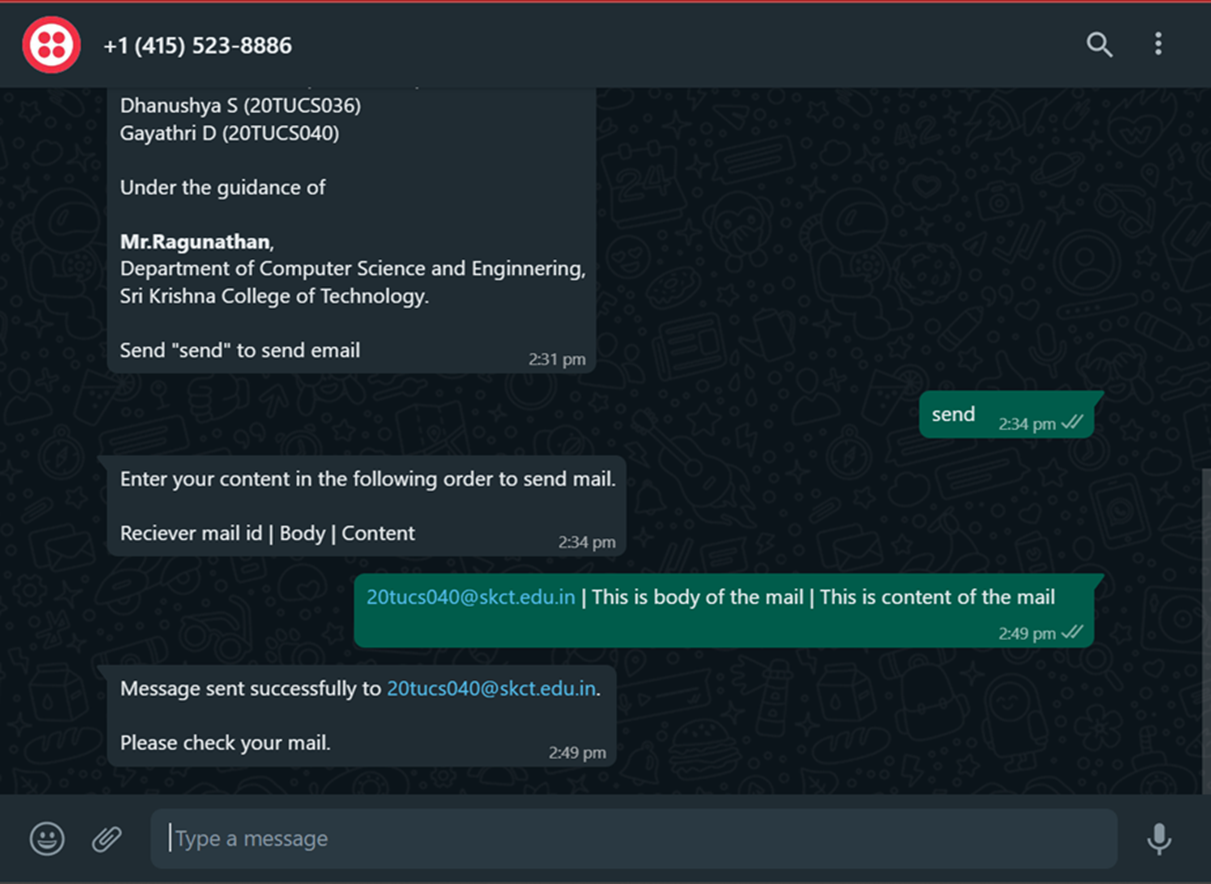 GitHub - Dhanush-Karthik/Email-WhatsApp-Server