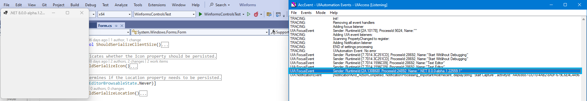 [Accessibility] Form cannot be focused and announced by Narrator automatically when launching ...