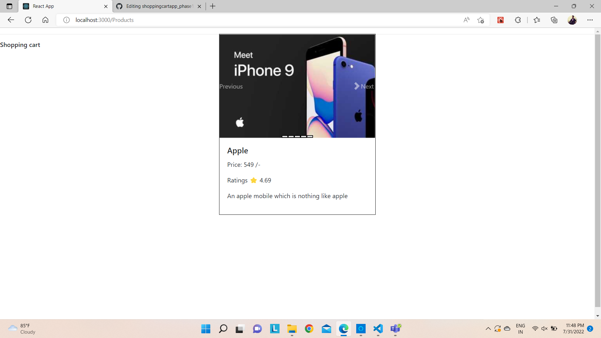 GitHub - ShehbazWaasi-TM/shoppingcartapp_phase1