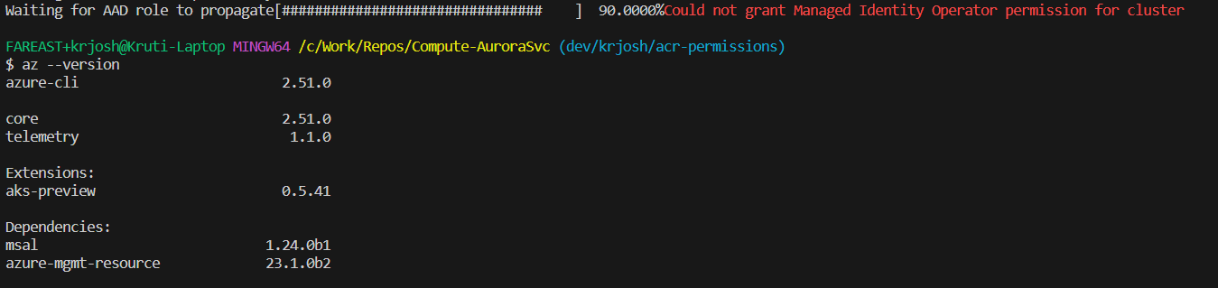 az aks pod-identity add fails to add role assignment · Issue #26121 · Azure/azure-cli · GitHub