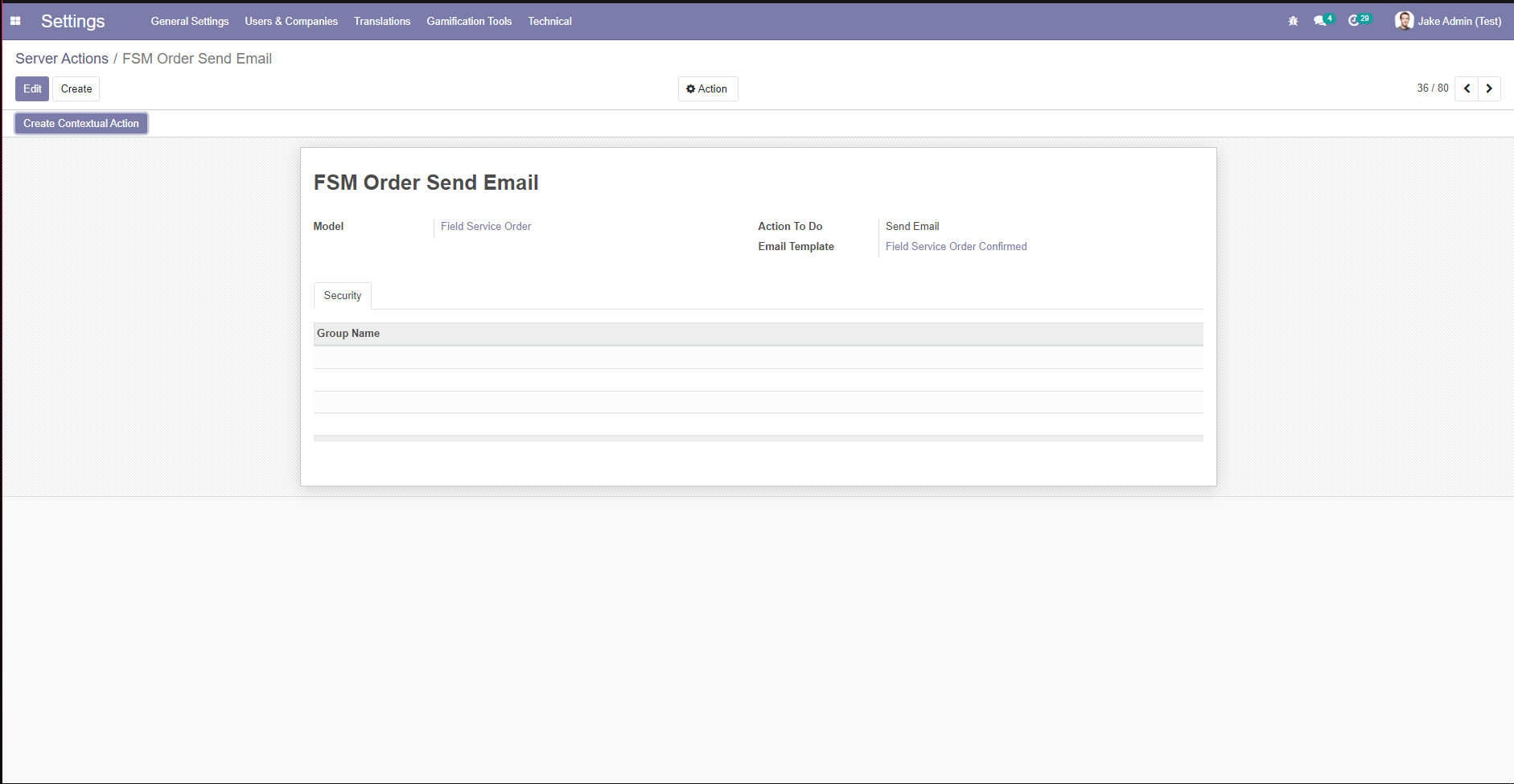 [14.0] Cannot create a Server Action that send an email everytime ...