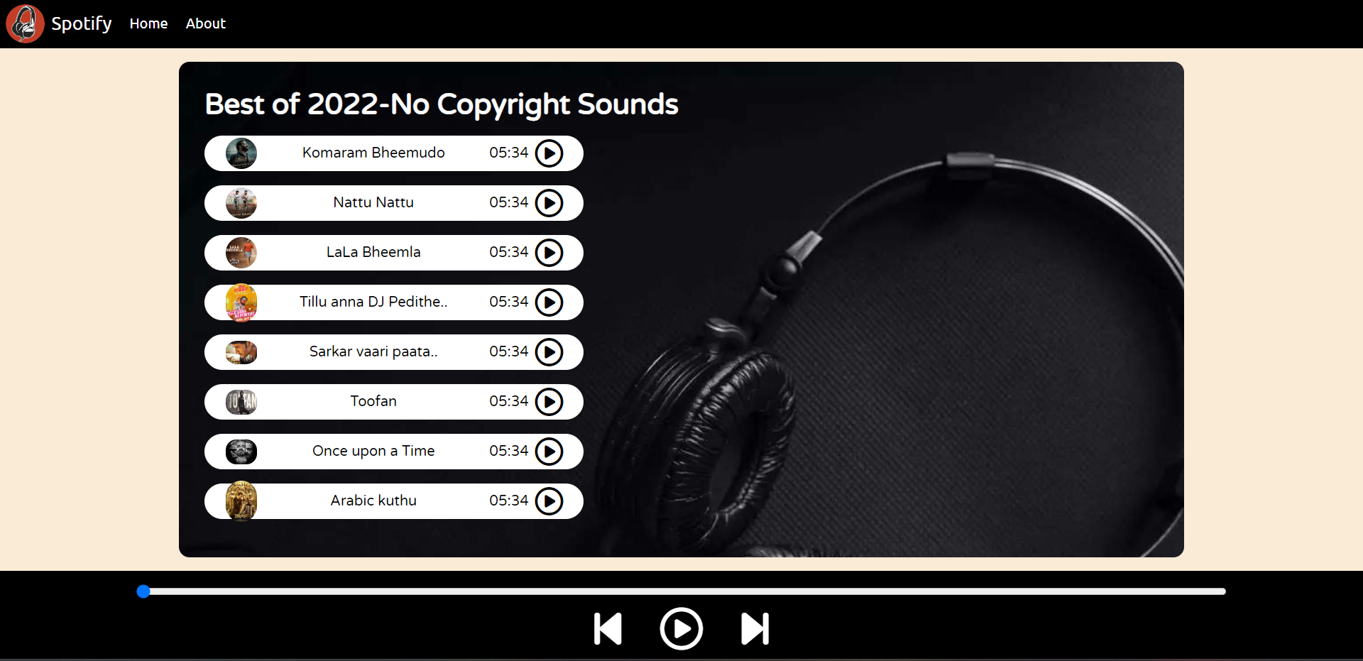 GitHub - lssb123/Music-Player-Clone: This Clone is for listening music ...