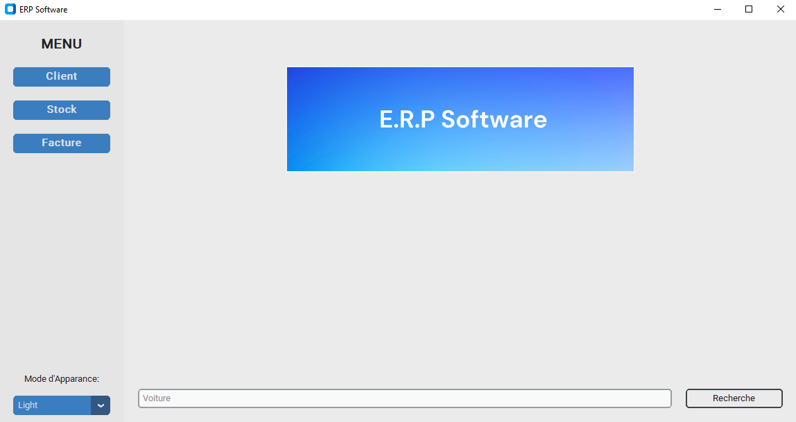 GitHub - chagna-yassine/ERP-software: desktop app with python for managing a compagnie or a ...