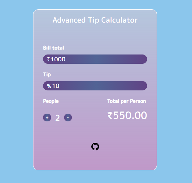 GitHub - OmkarShinde1996/tip-calculator: Basic Tip Calculator