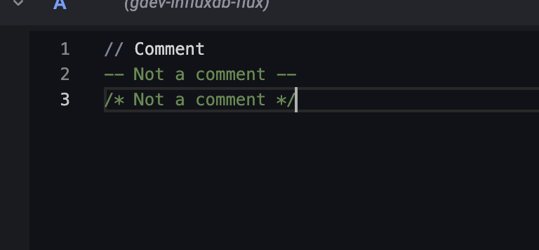 Influxdb Flux Code Editor Doesn T Format Comments Correctly · Issue 59407 · Grafana Grafana