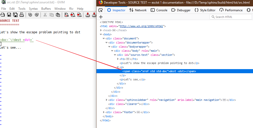 Escape First Exclamation In A Cross Reference Linking No Longer Possible · Issue 6477