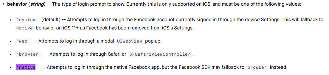Native facebook login on iOS · Issue #3011 · expo/expo · GitHub