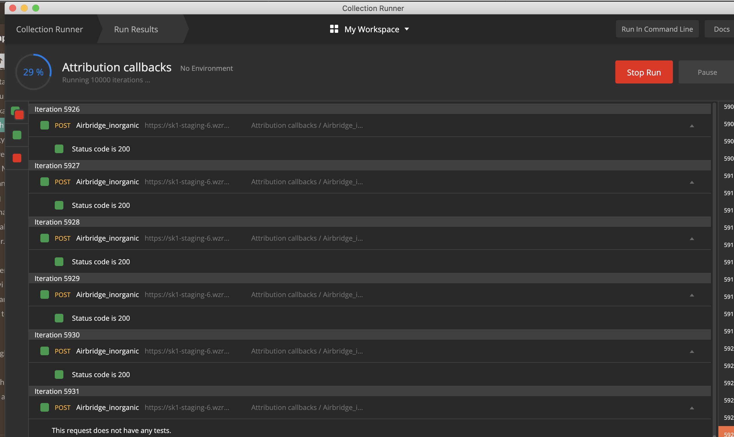 Runner percentage is not accurate · Issue #11076 · postmanlabs/postman-app-support · GitHub