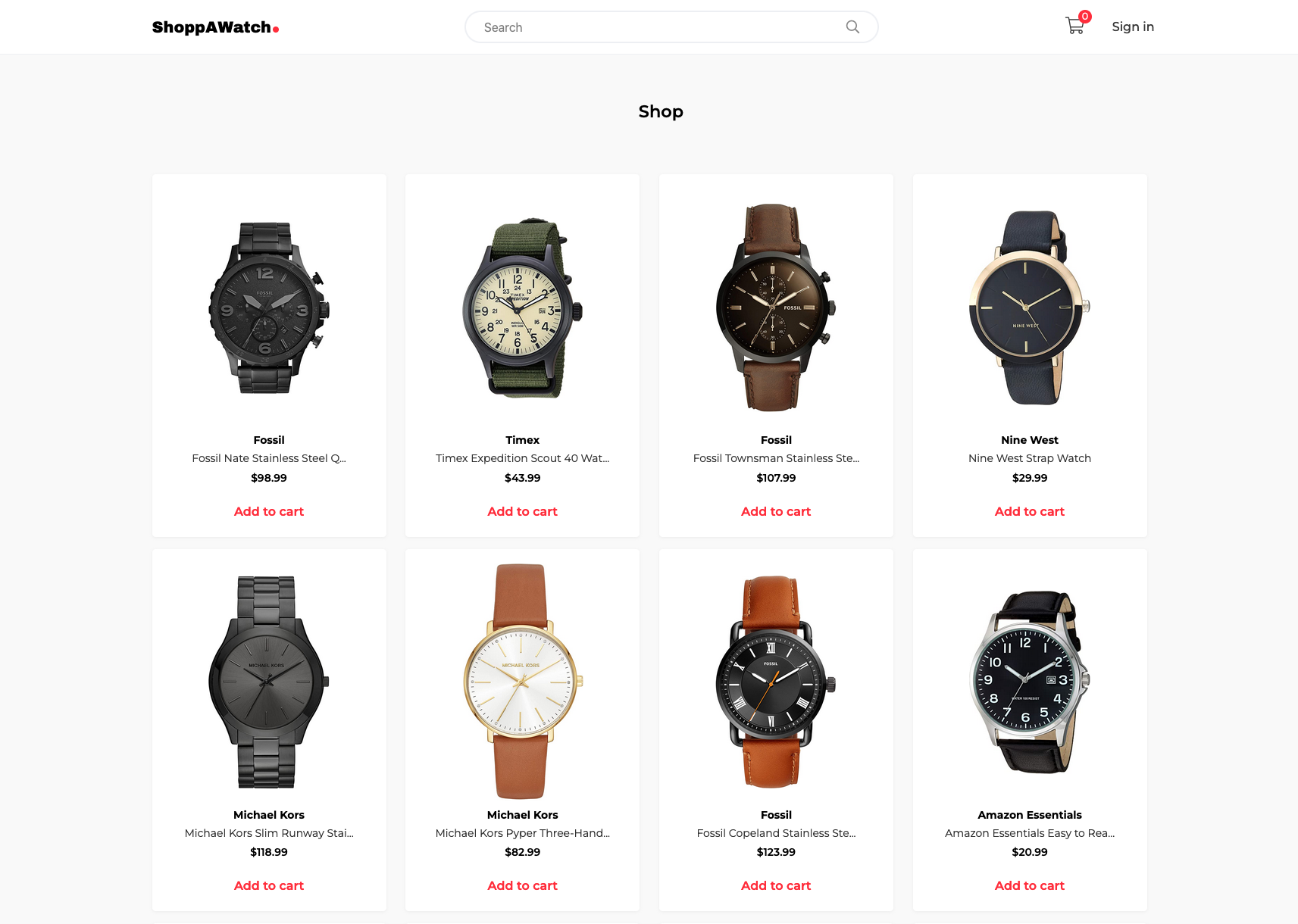 GitHub - priscilla-codes/shoppawatch: Full-stack e-commerce watch store with Rails API & React ...