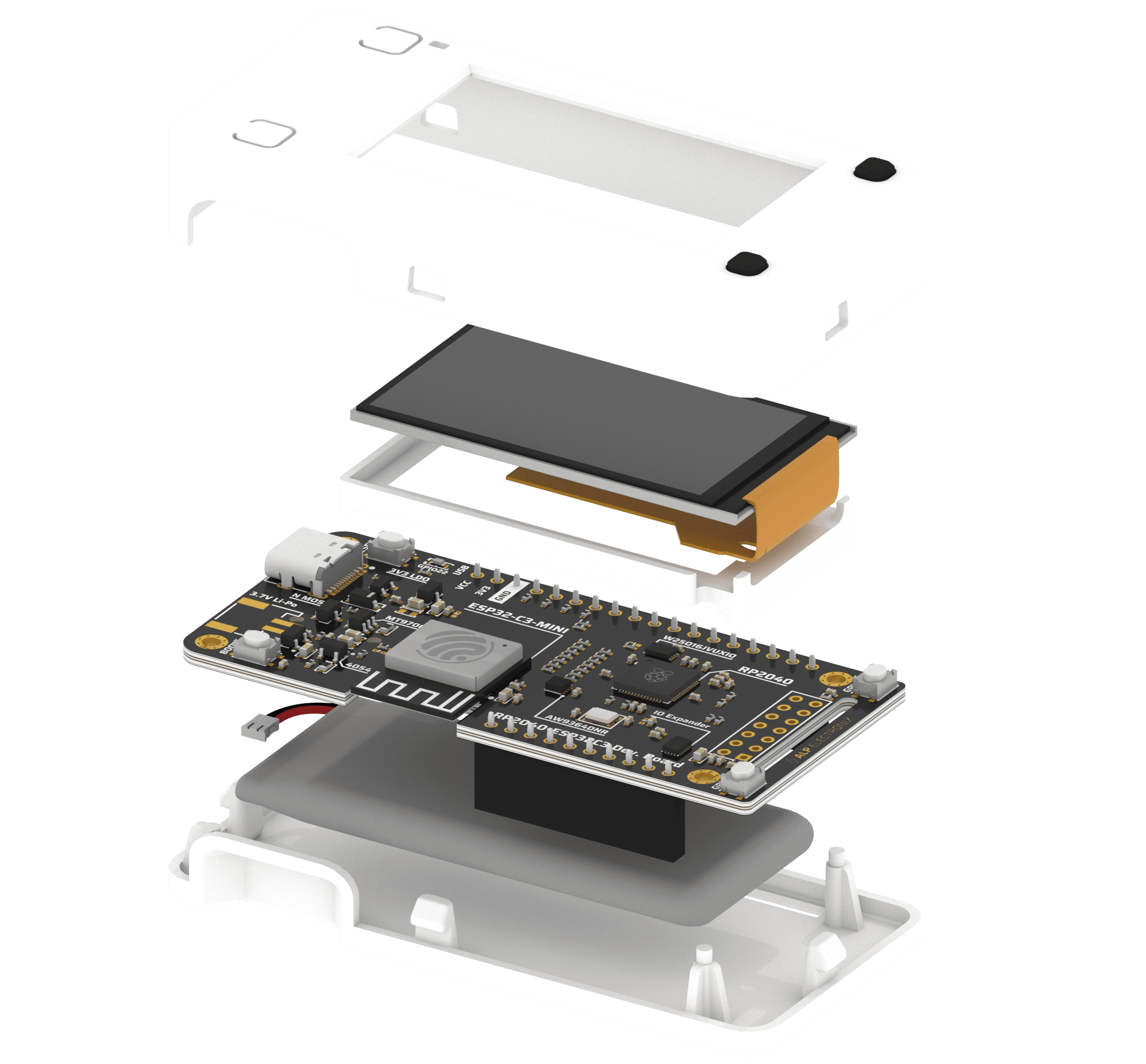 GitHub - alpelectronix/RP2040-ESP32C3-Development-Board: This is an open source repo for RP2040 ...