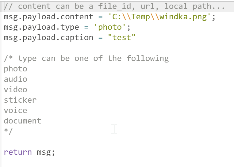 Photo Mode Doesn't work anymore? · Issue #171 · windkh/node-red-contrib-telegrambot · GitHub