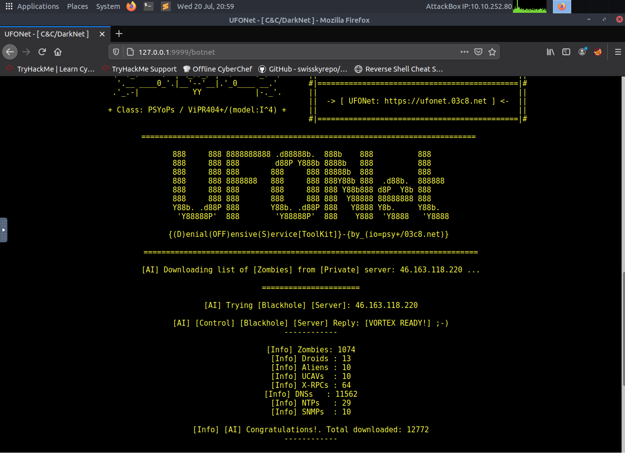 GitHub - gitBouncer/Ufonet--The-Funniest-DDOS: Create your own botnet and enjoy it