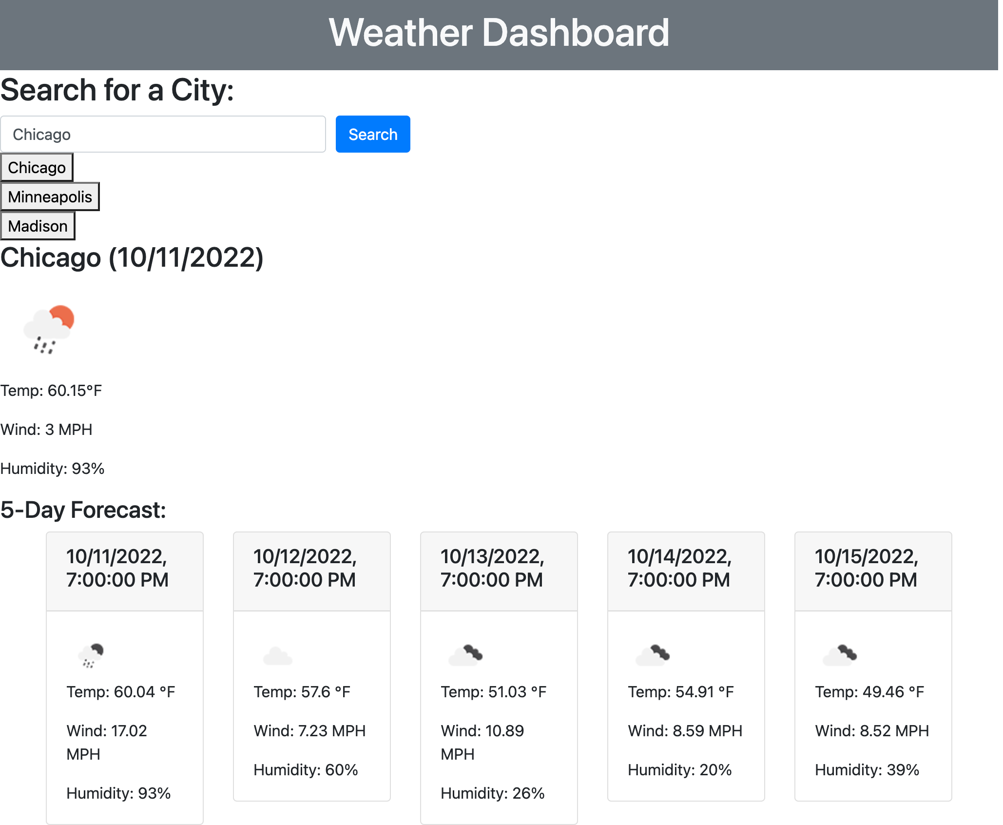 GitHub - garrettohrt/weather-dashboard
