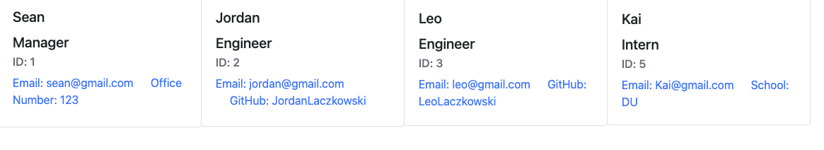GitHub - JordanLaczkowski/Team-Profile-Generator