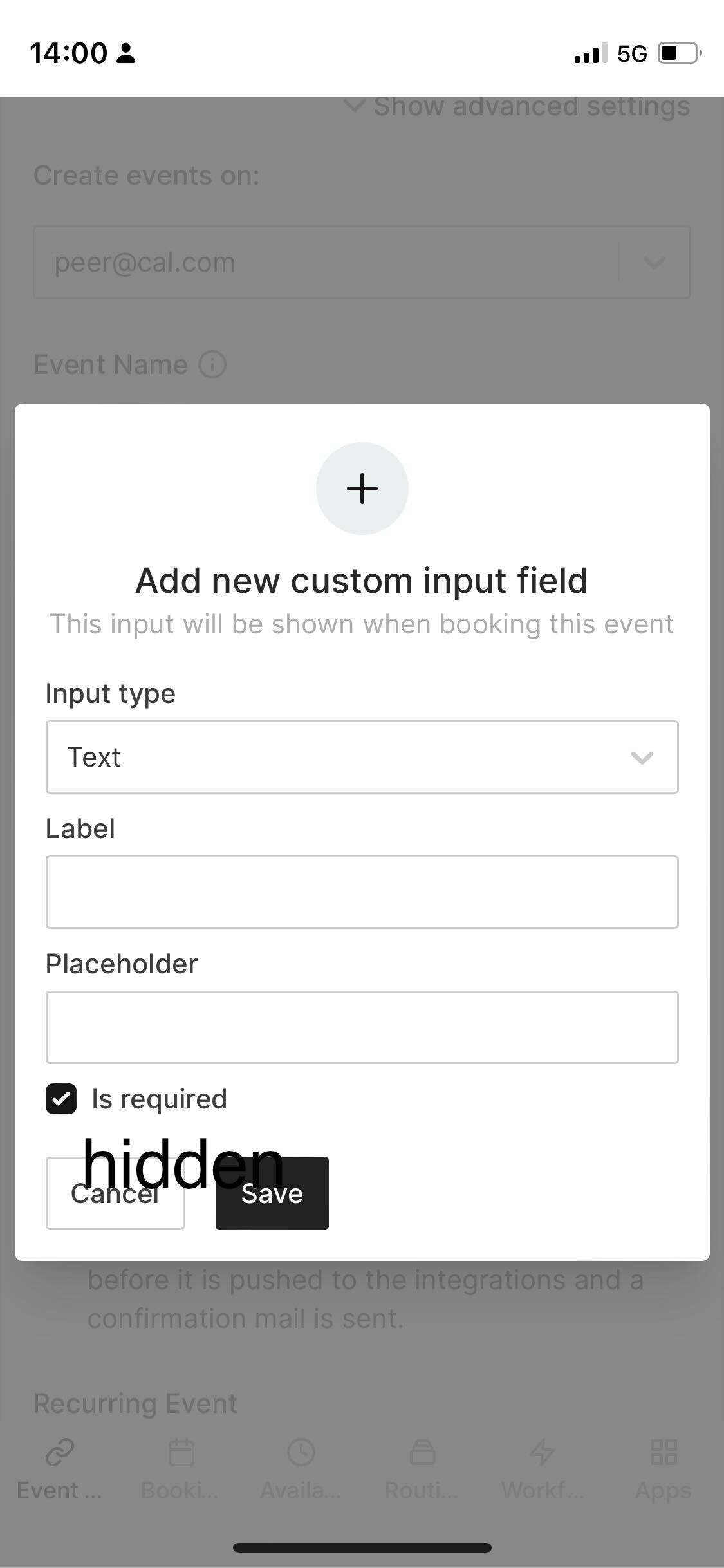 Hidden additional fields · Issue #3930 · calcom/cal.com · GitHub