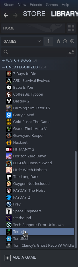 Last Item in Game / Tool list sidebar not selectable by mouse · Issue ...