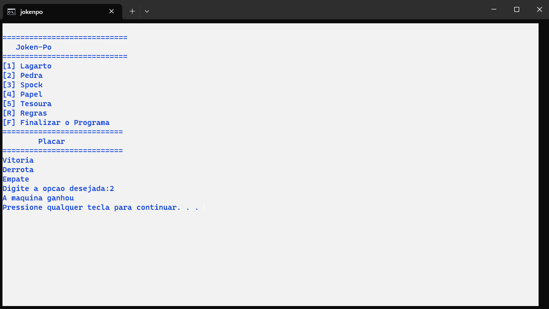 GitHub - Ww1ll/FATEC-Desafio_Jokenpo
