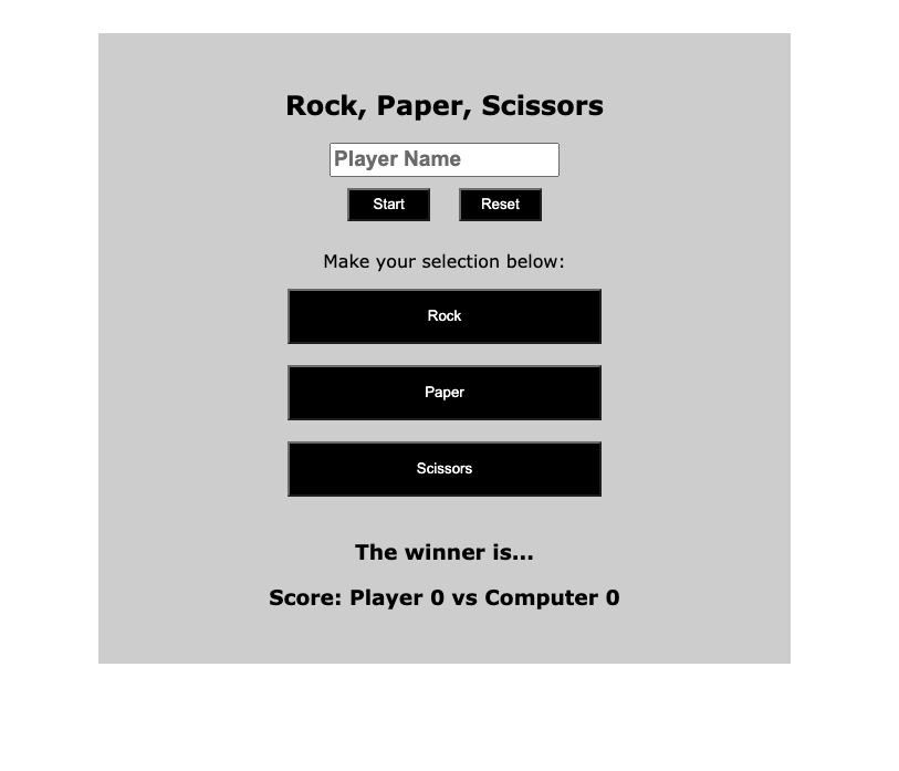 Github Jaclynscareyrock Paper Scissors Html And Javascript Rock