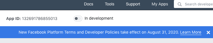 Default Expo Facebook App is in development mode · Issue #9056 · expo ...