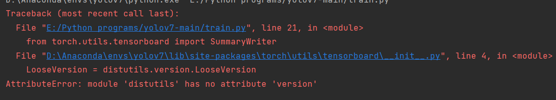 Attributeerror Module Distutils Has No Attribute Version · Issue 685 · Wongkinyiuyolov7 9873