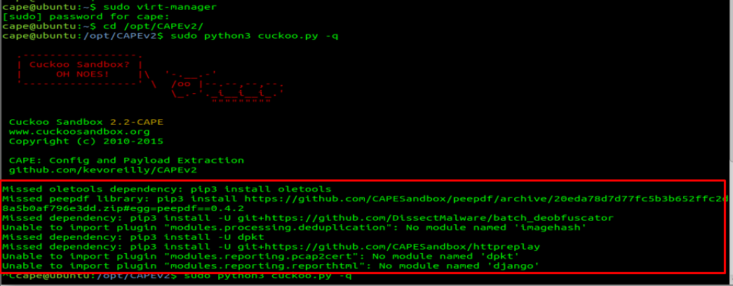 Task complete but still Processing result not showing · Issue #999 · kevoreilly/CAPEv2 · GitHub