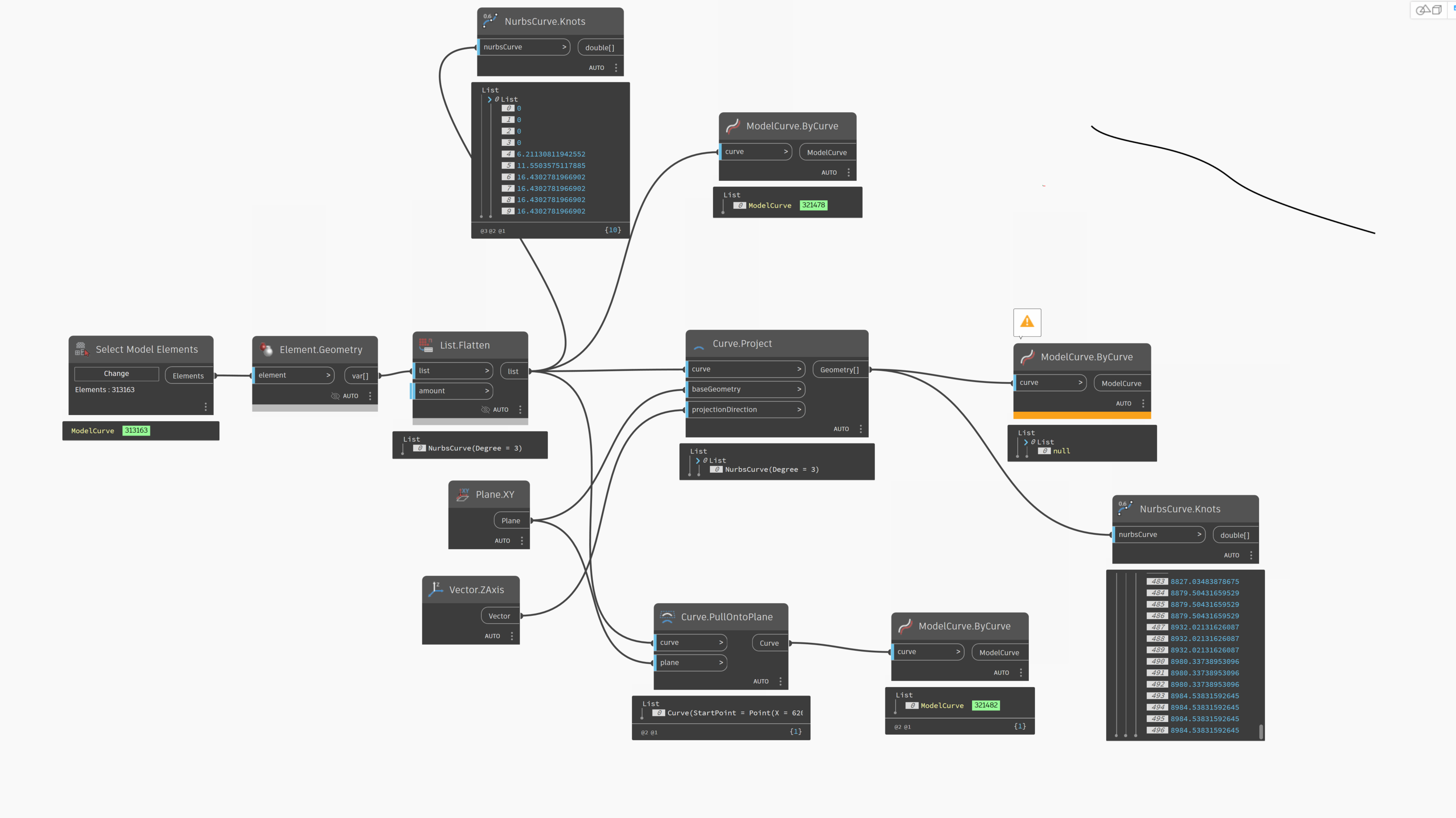 Curve.Project modifying NURBS geometry with extra knots · Issue #14323 · DynamoDS/Dynamo · GitHub