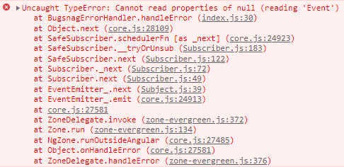 null is not an object (evaluating 'this.bugsnagClient.Event') · Issue #1632 · bugsnag/bugsnag-js ...