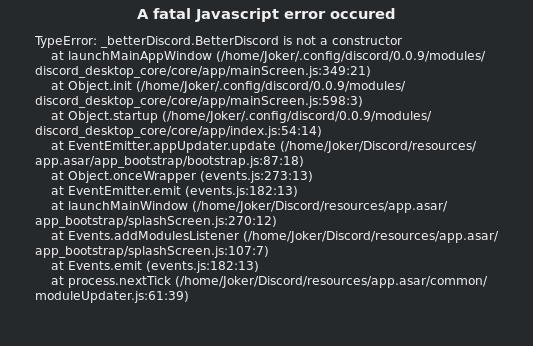 Won't install BandagedBD after updating betterdicrodctl · Issue #44 · bb010g/betterdiscordctl ...