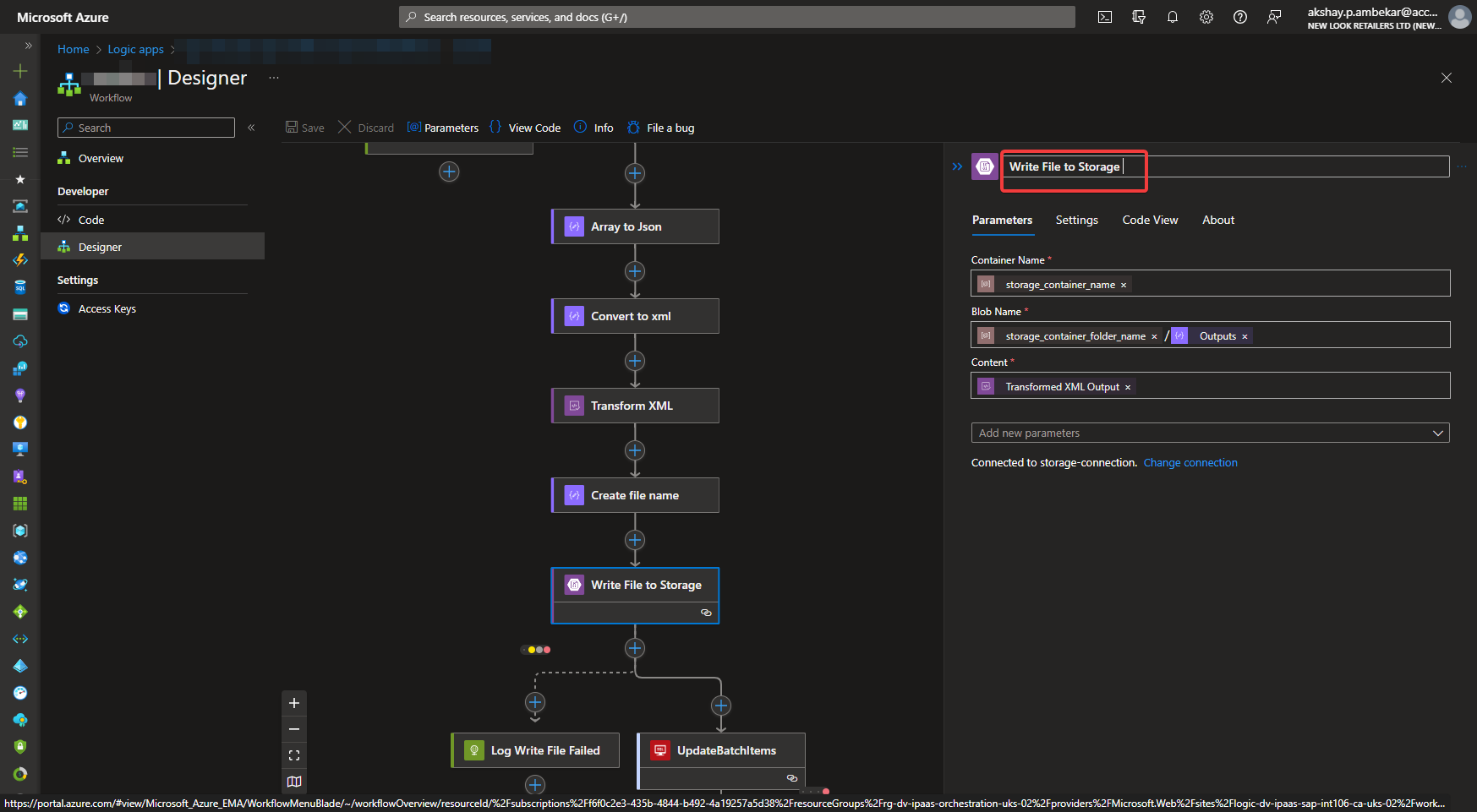 Trailing spaces at the end of the logic app workflow action name don't get trimmed. · Issue ...