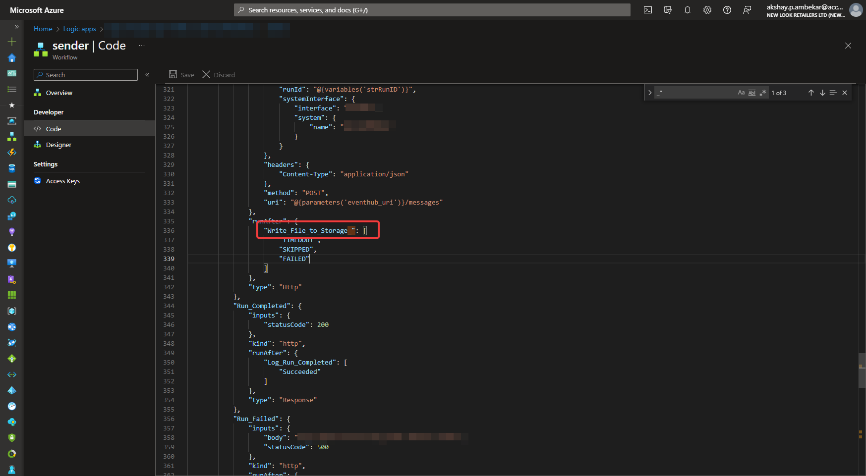 Trailing spaces at the end of the logic app workflow action name don't get trimmed. · Issue ...