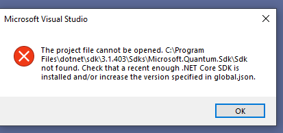 Missing Microsoft.Quantum.Sdk after installing the Visual Studio QDK extension · Issue #738 ...