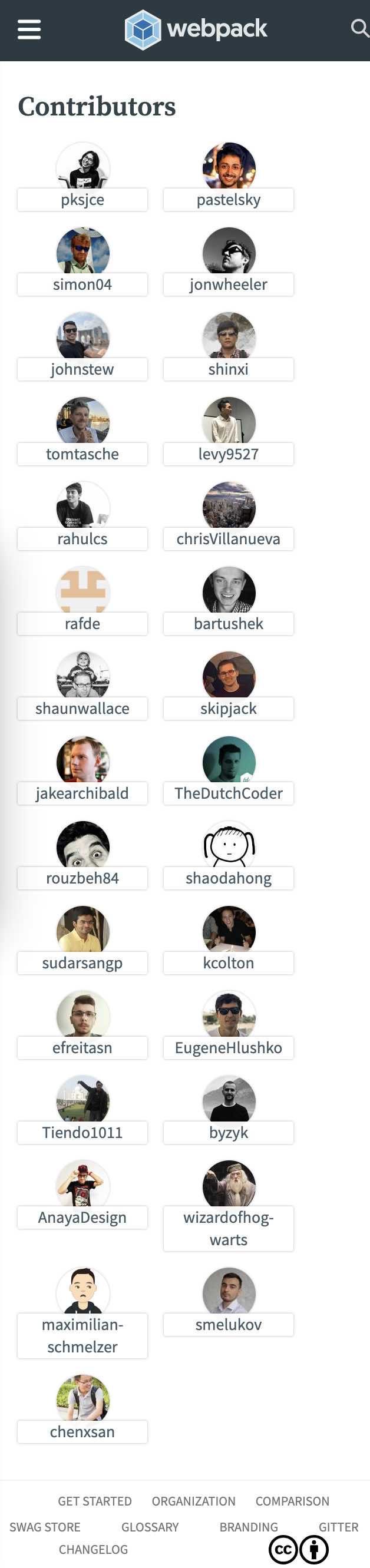 Proposal: remove contributors section in the web page · Issue #4441 ...