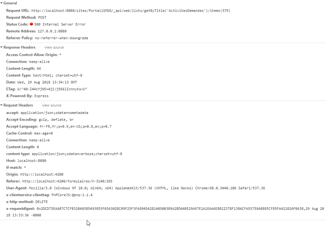 Bad Request - Invalid Verb · Issue #62 · koltyakov/sp-rest-proxy · GitHub