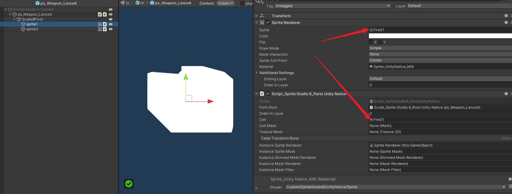 [Unity-Native] default frame of imported parts should be `Setup` but not from a random animation ...
