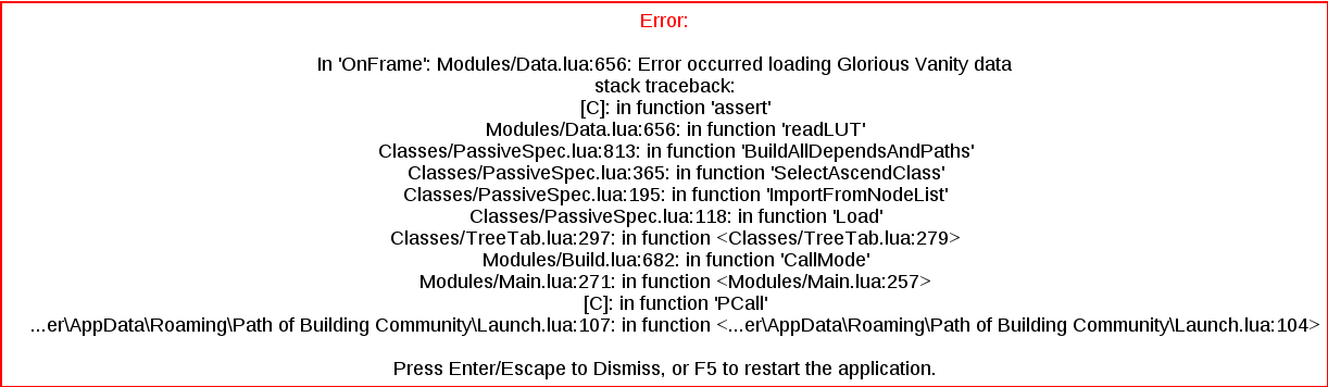 Unable to load my build after 2.19 update · Issue #4574 · PathOfBuildingCommunity/PathOfBuilding ...