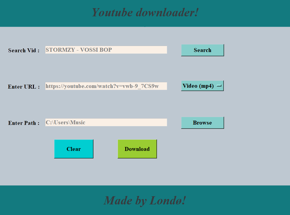 GitHub - Londopy/Fancy-YouTube-Downloader: This Python code creates a ...