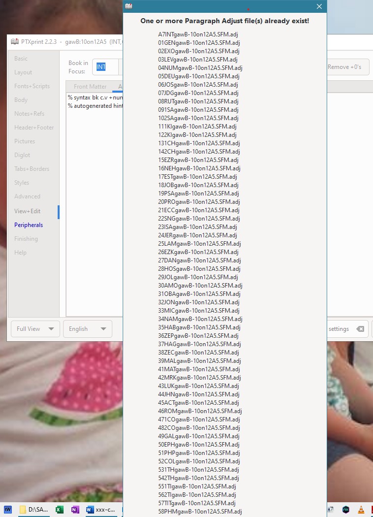 Adj list too long to get to the yes button at the bottom · Issue #701 · sillsdev/ptx2pdf · GitHub