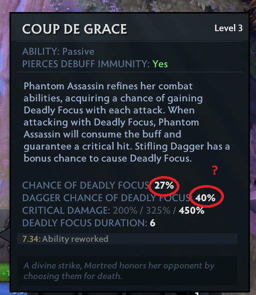 Phantom Assassins Lvl 25 Talent Not Applying To Dagger · Issue 10573 · Valvesoftwaredota2