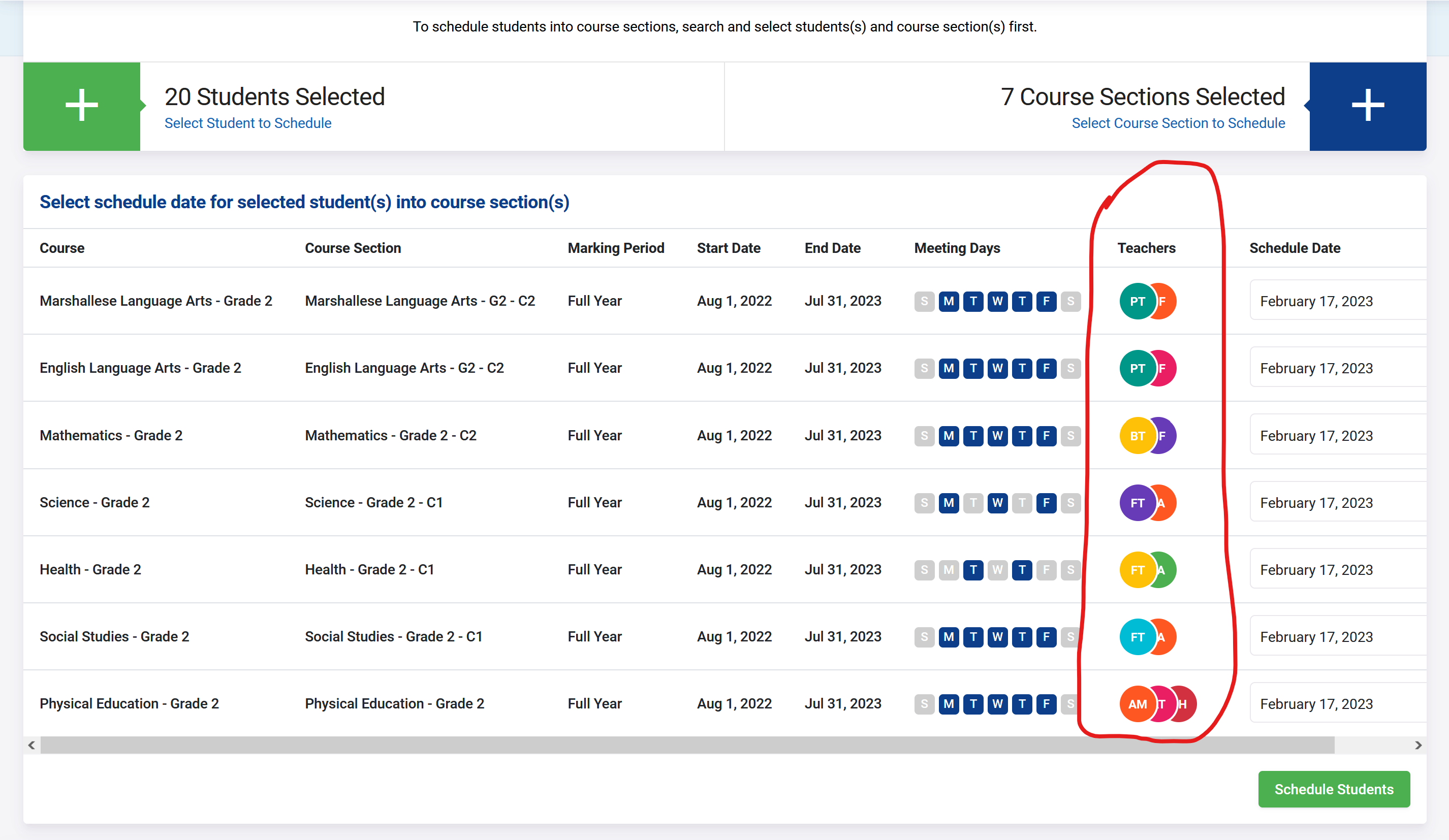 Scheduling students teacher summary reports multiple teachers wrongly · Issue #541 · PacificEMIS ...