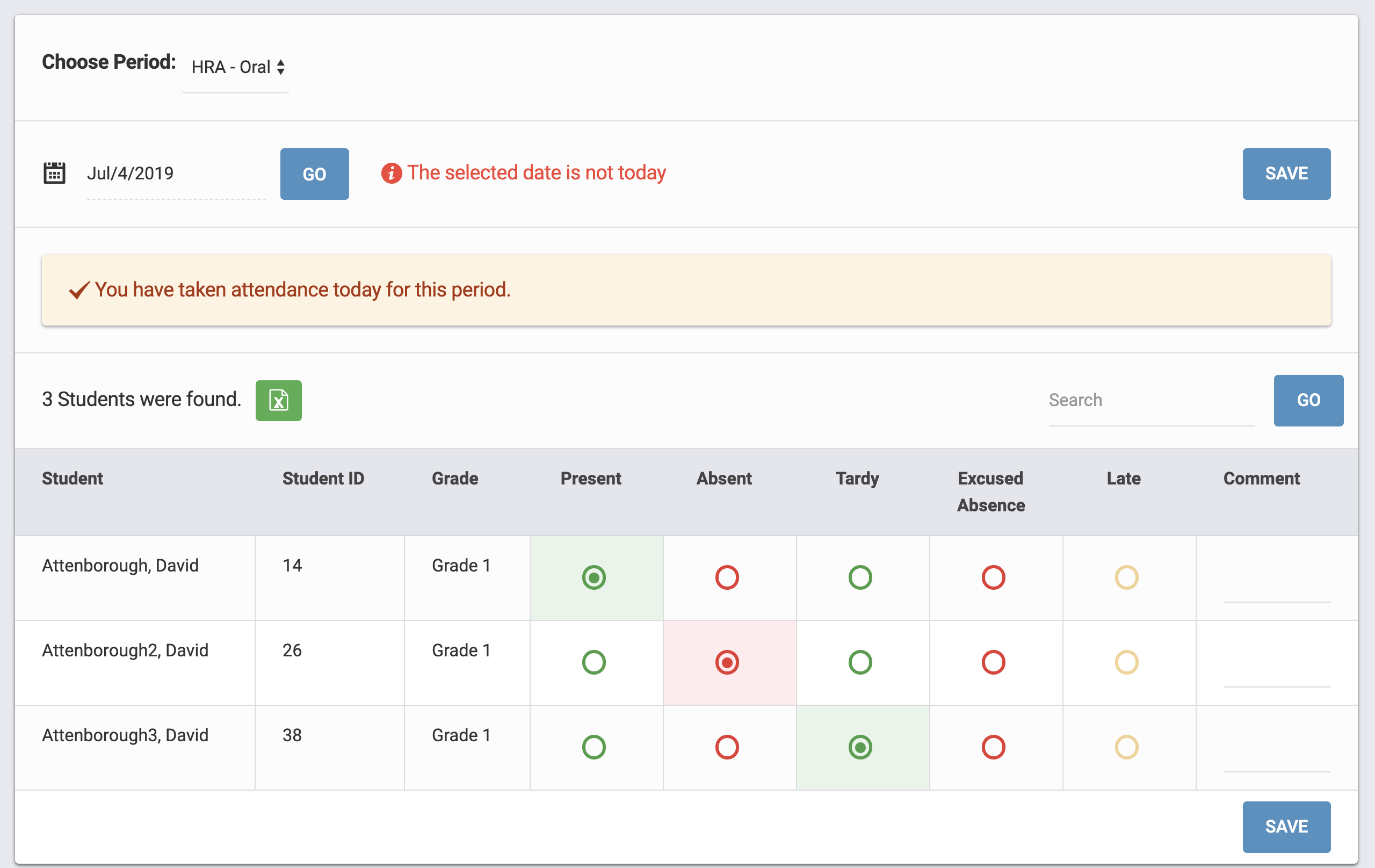 Missing student when taking attendance · Issue #69 · OS4ED/openSIS ...