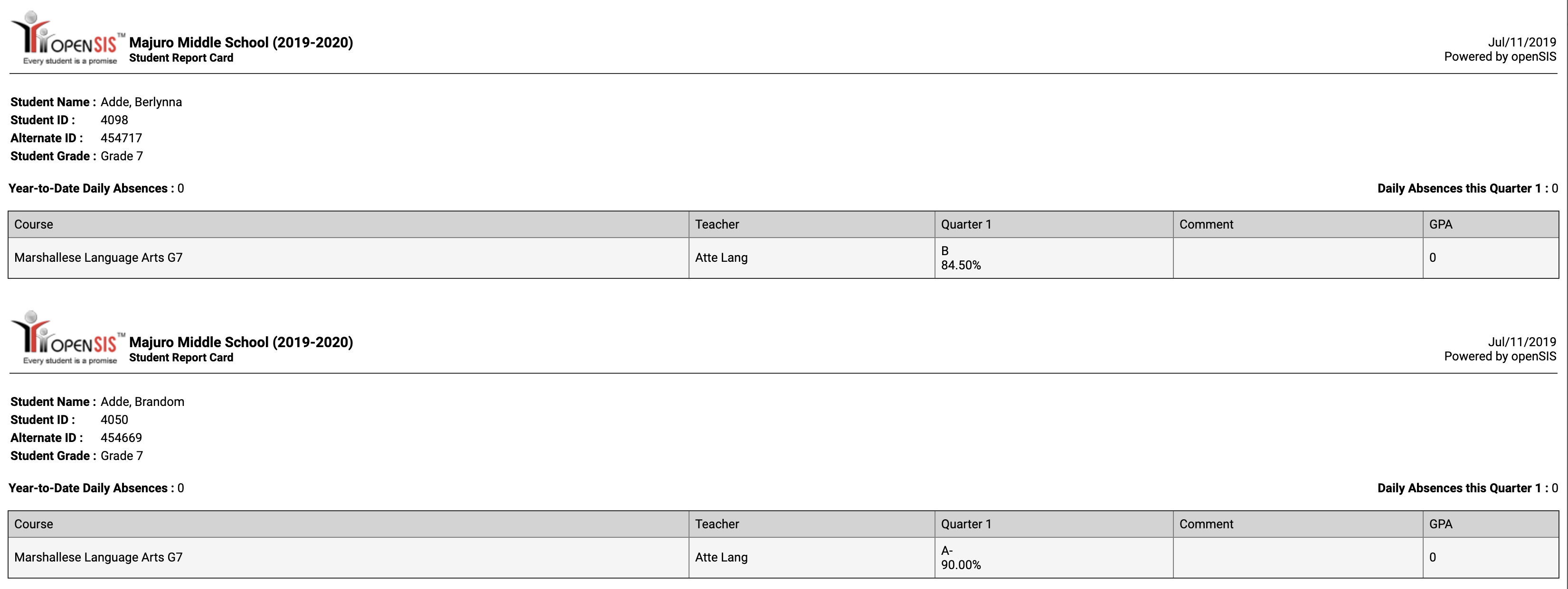 Why no GPA showing · Issue #87 · OS4ED/openSIS-Classic · GitHub