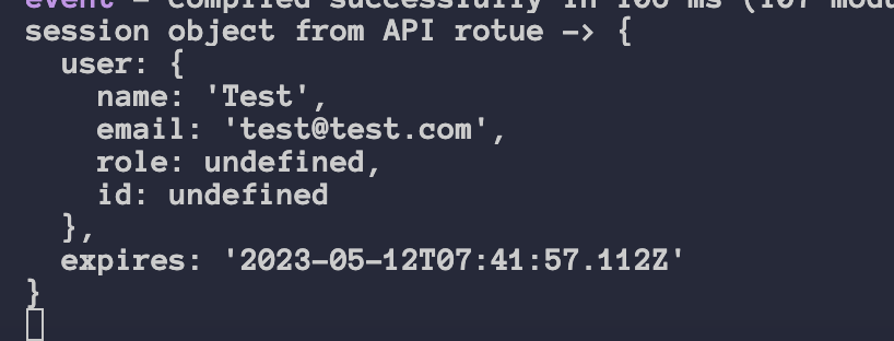 When protecting an API route getServerSession() do not return all user fields · Issue #7227 ...