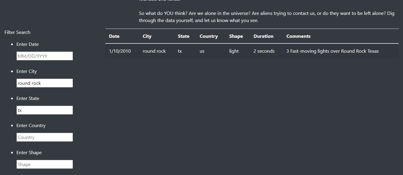 GitHub - Jamar-Washington/UFOs