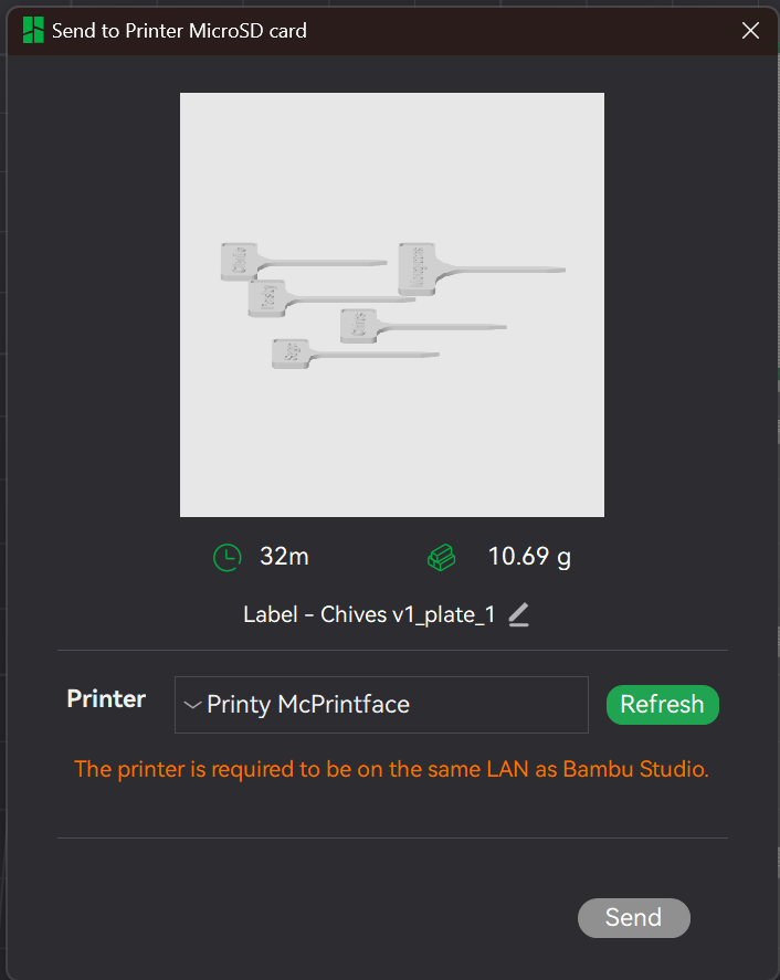 Bambu Studio won't allow to "send" print to printer on same LAN · Issue #1886 · bambulab ...