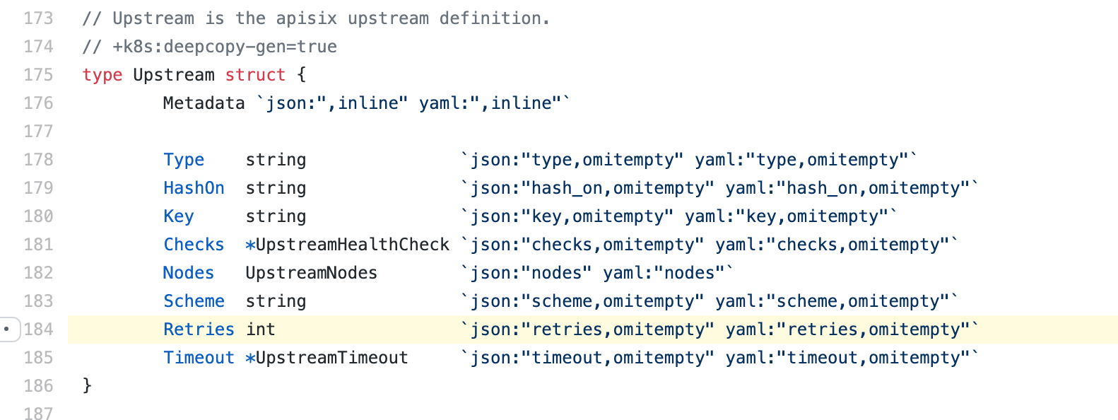 request help: How about change field retries to value from pointer. · Issue #643 · apache/apisix ...