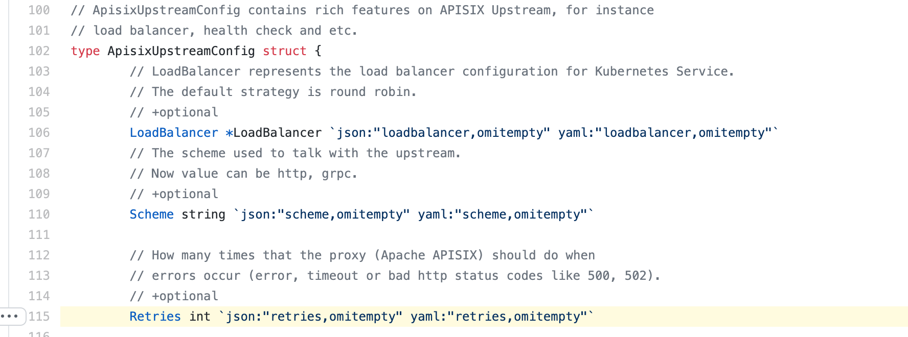 request help: How about change field retries to value from pointer. · Issue #643 · apache/apisix ...