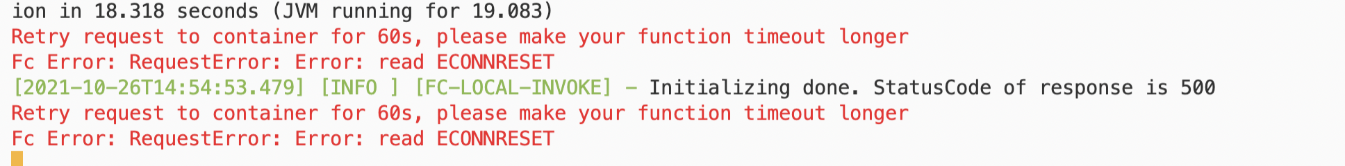 CaPort 写错， local start 启动超时错误提醒 · Issue #380 · devsapp/fc · GitHub