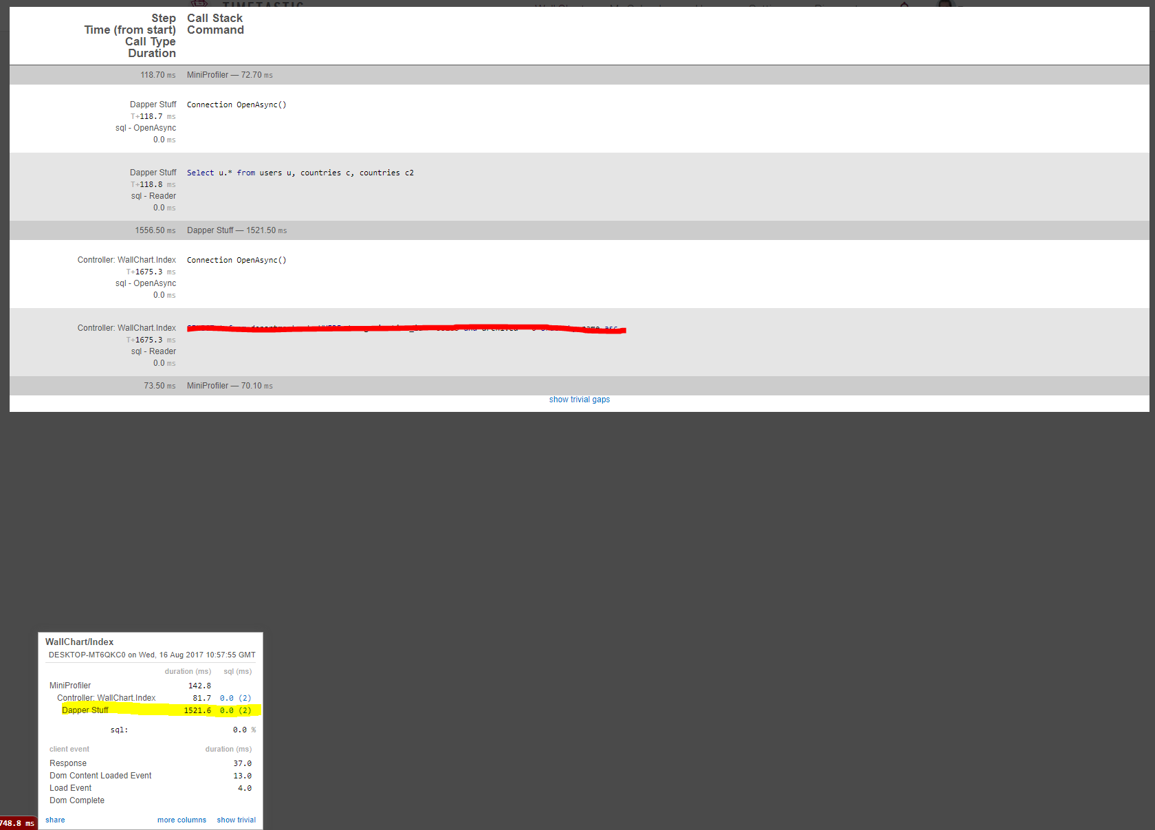Sql timings coming back as 0 in 4.0.0-alpha6-79 · Issue #201 · MiniProfiler/dotnet · GitHub