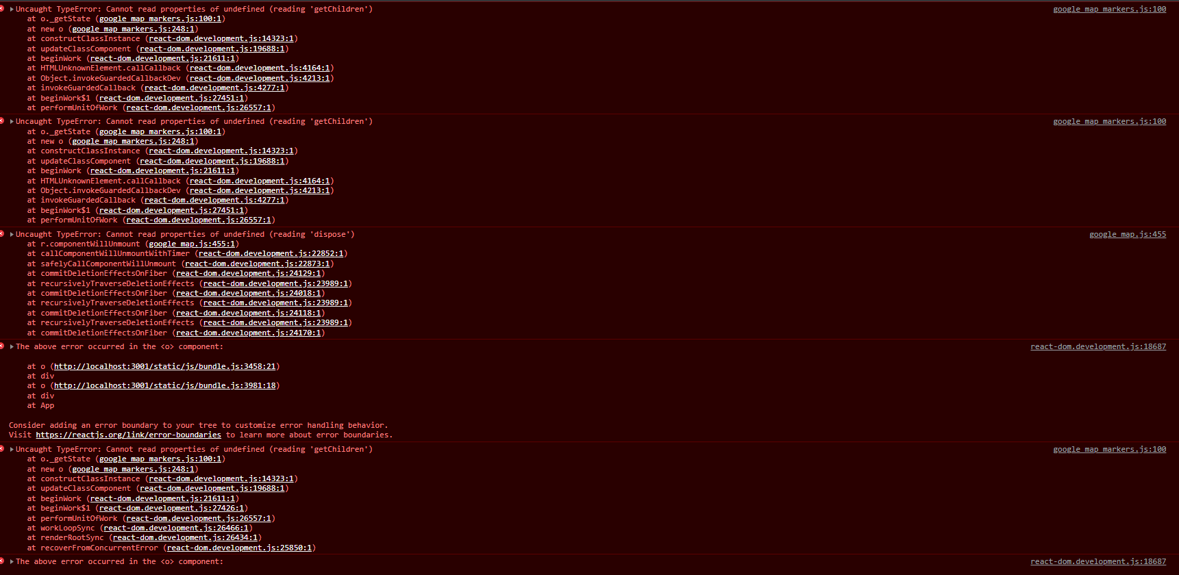 Module is not working · Issue #1155 · google-map-react/google-map-react · GitHub